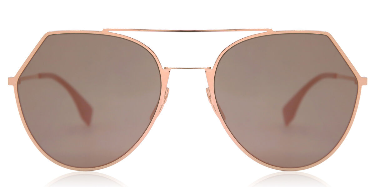 Fendi FF 0194/S DDB/AP Sunglasses in Gold | SmartBuyGlasses USA