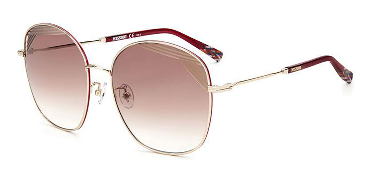 Missoni MIS 0014/S 6K3/HA Sunglasses in Burgundy Pale Gold ...