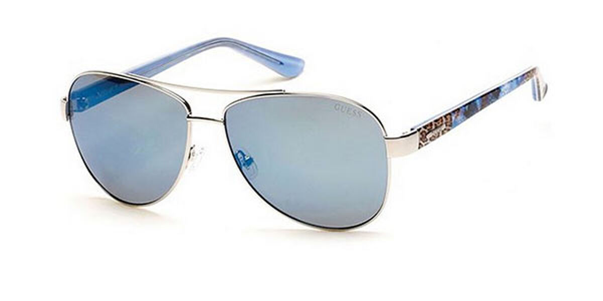 Guess GU 7384 10X Sunglasses Blue | VisionDirect Australia