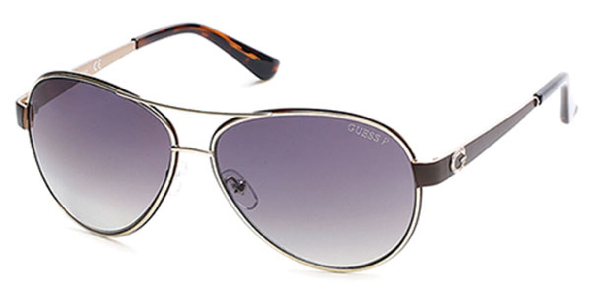 Guess GU7443 32D Sunglasses in Gold | SmartBuyGlasses USA