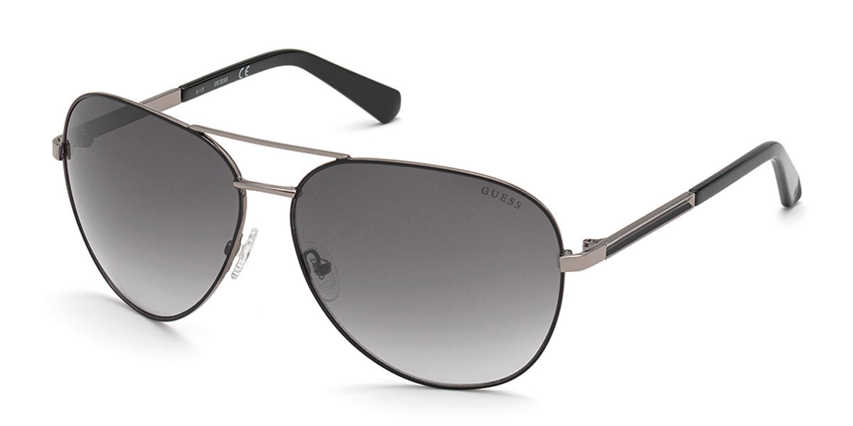 Guess GU00013 08C Sunglasses Shiny Anthracite Grey | VisionDirect Australia