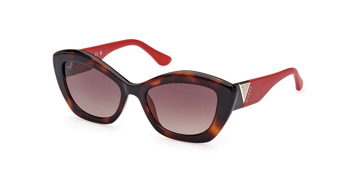 Guess GU7868 52F Cat Eye Dark Havana Sunglasses | Vision Direct Australia