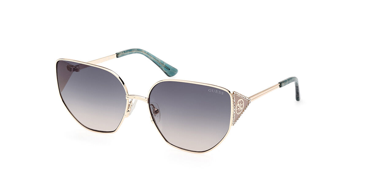Guess GU7875 33W Geometric Gold Sunglasses | SmartBuyGlasses US