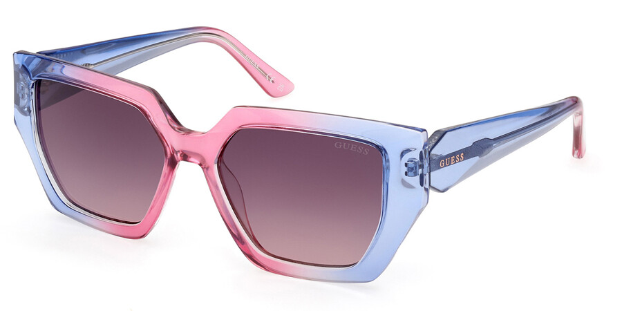 GU7896 sunglasses Transparent Blue Pink | SmartBuyGlasses US