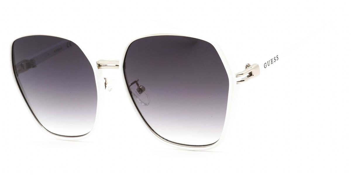 Guess GF0407 21B Sunglasses in White | SmartBuyGlasses USA