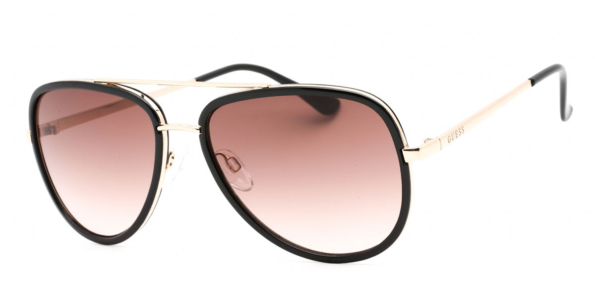 Guess GF0417 72B Sunglasses in Transparent Rose Pink/Rose Gold ...