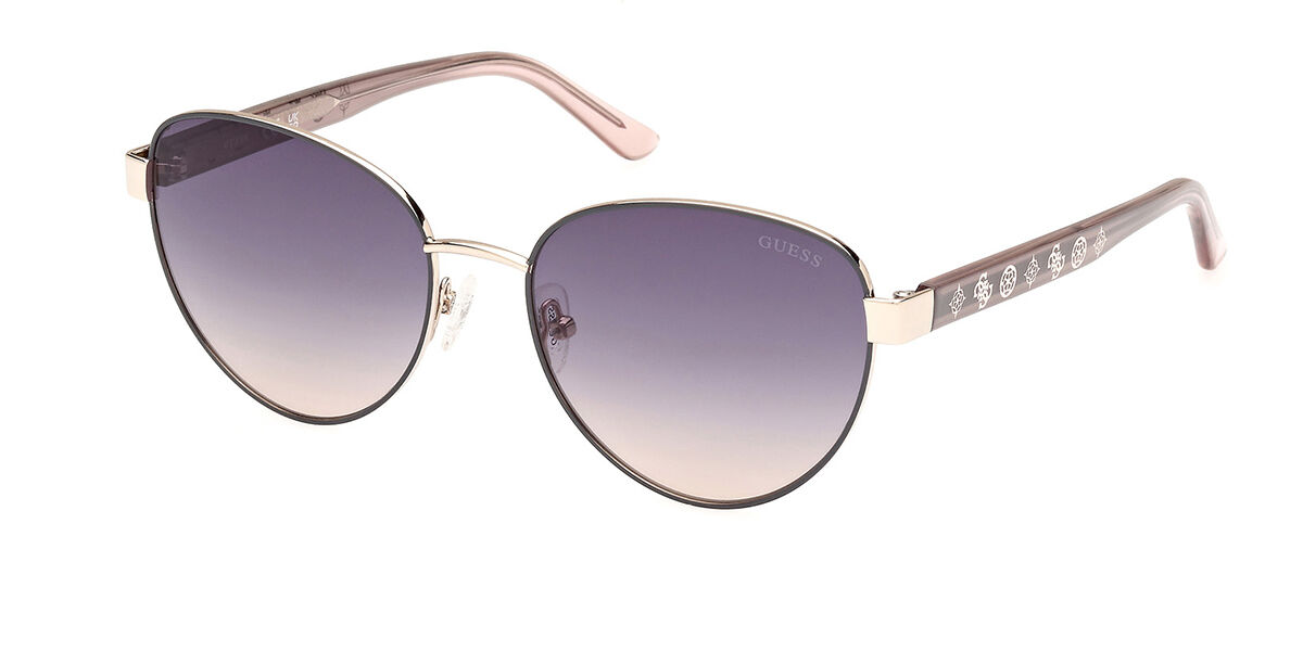 Guess GU00101 20B Sunglasses in Shiny Grey/Gold | SmartBuyGlasses USA