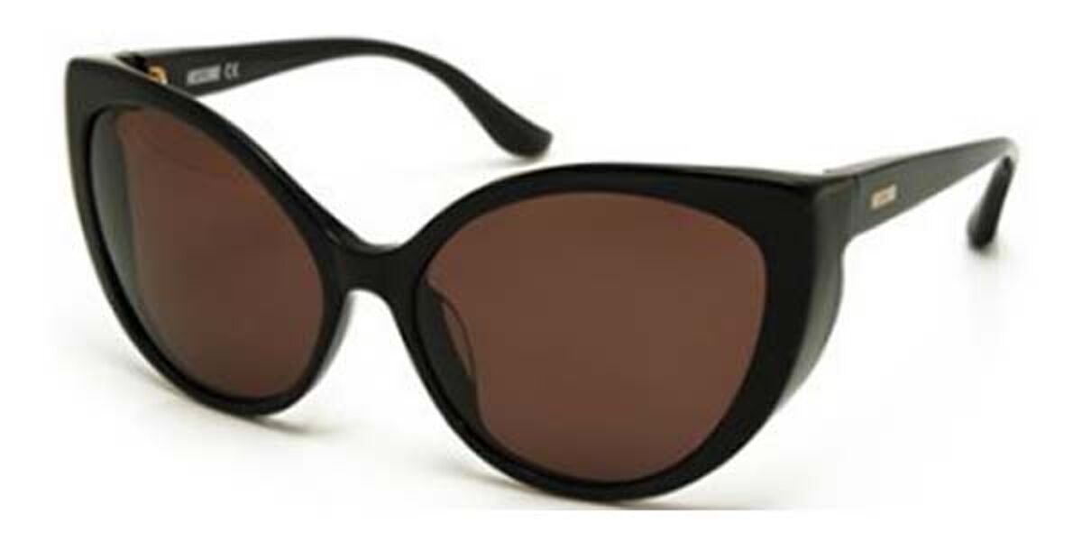 Moschino MO666 01 AQ Sunglasses Black | VisionDirect Australia