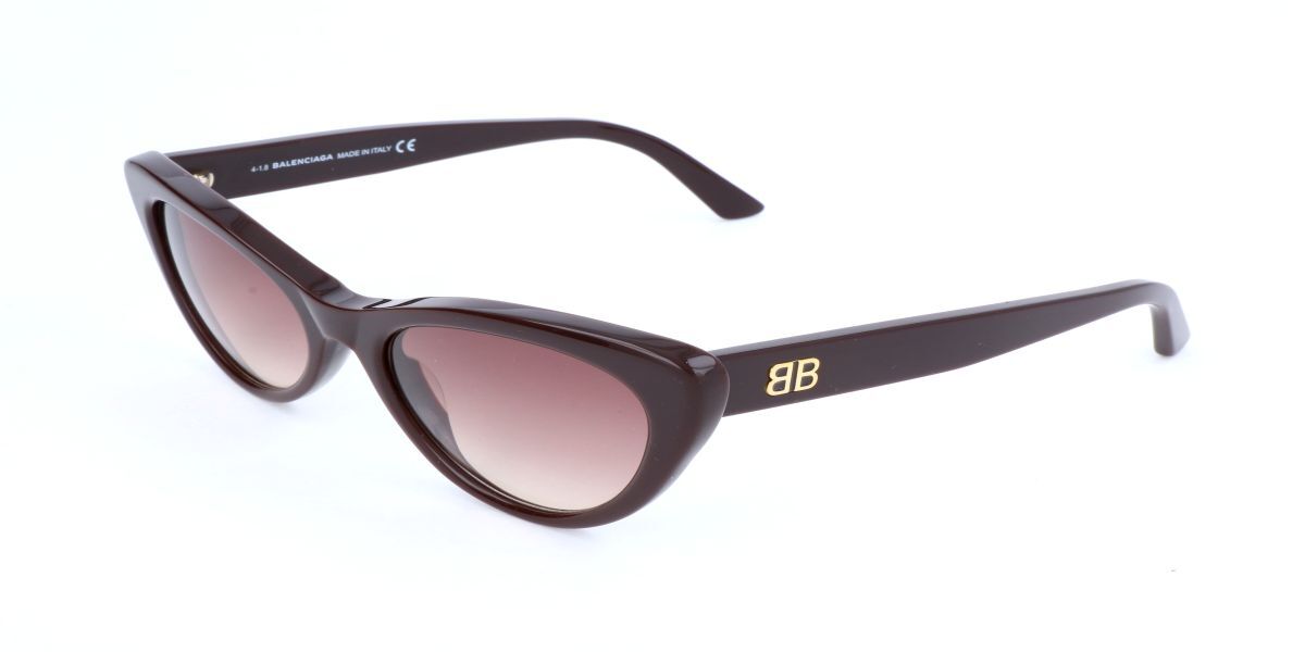 Balenciaga BA0143 48F Sunglasses Burgundy | VisionDirect Australia