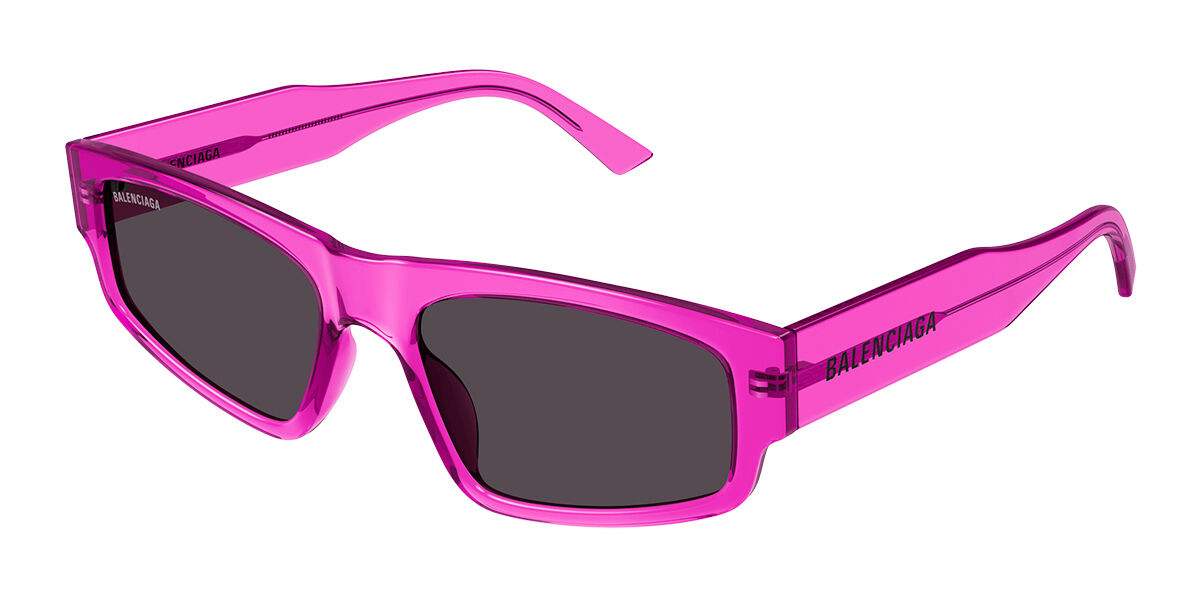 Lentes de Sol Balenciaga BB0305S Asian Fit 005 Transparent Fuchsia Pink ...