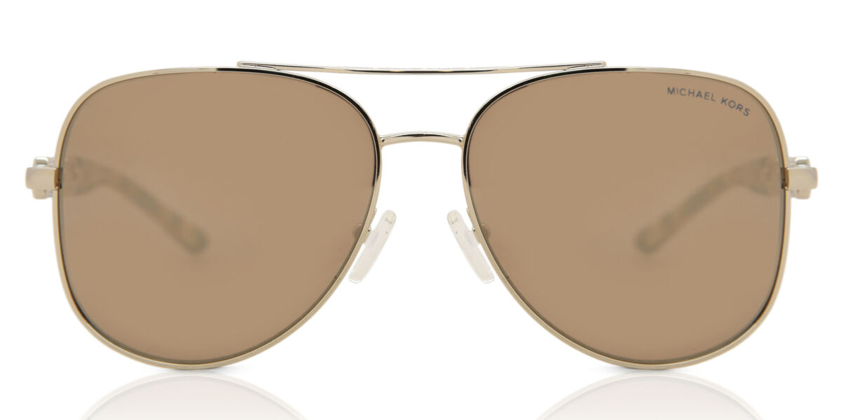 Michael Kors MK1121 CHIANTI 10147P Sunglasses in Light Gold ...