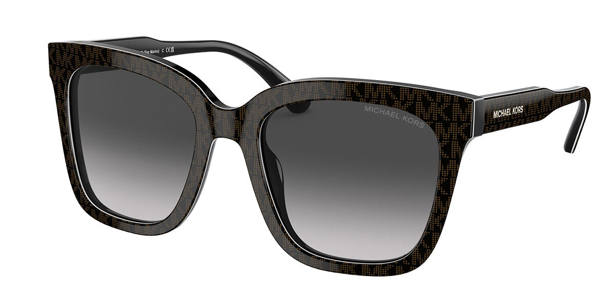 Michael Kors MK2163 SAN MARINO 35008G Sunglasses in MK Signature Black ...