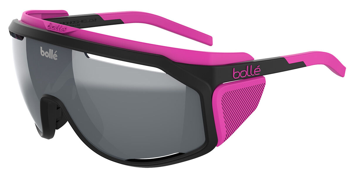 Bolle Chronoshield Polarized BS018009 Sunglasses in MT Black Matte Pink ...