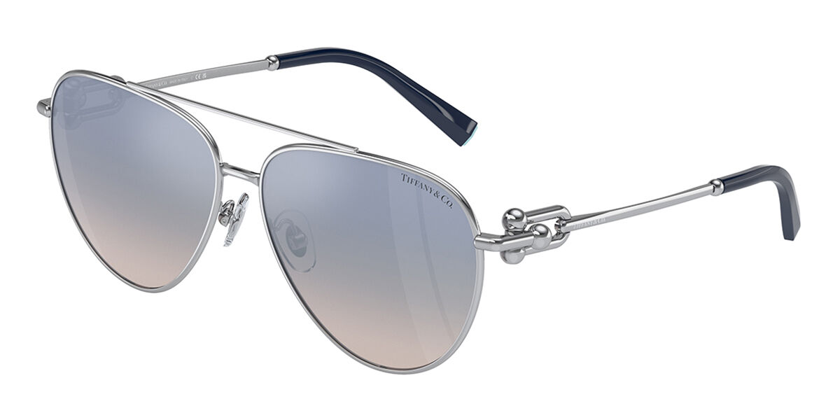 Tiffany & Co. TF3092 Asian Fit 6175V6 Sunglasses in Silver ...