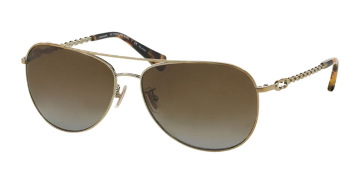 Coach HC7045 Bree Polarized 9190T5 Sunglasses Brown | VisionDirect ...
