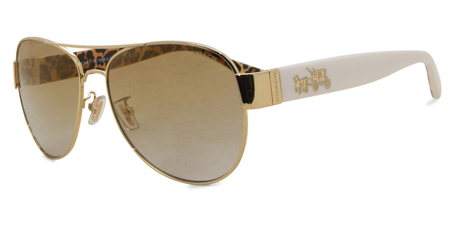 Coach HC7059 L138 92496E Sunglasses in Gold | SmartBuyGlasses USA