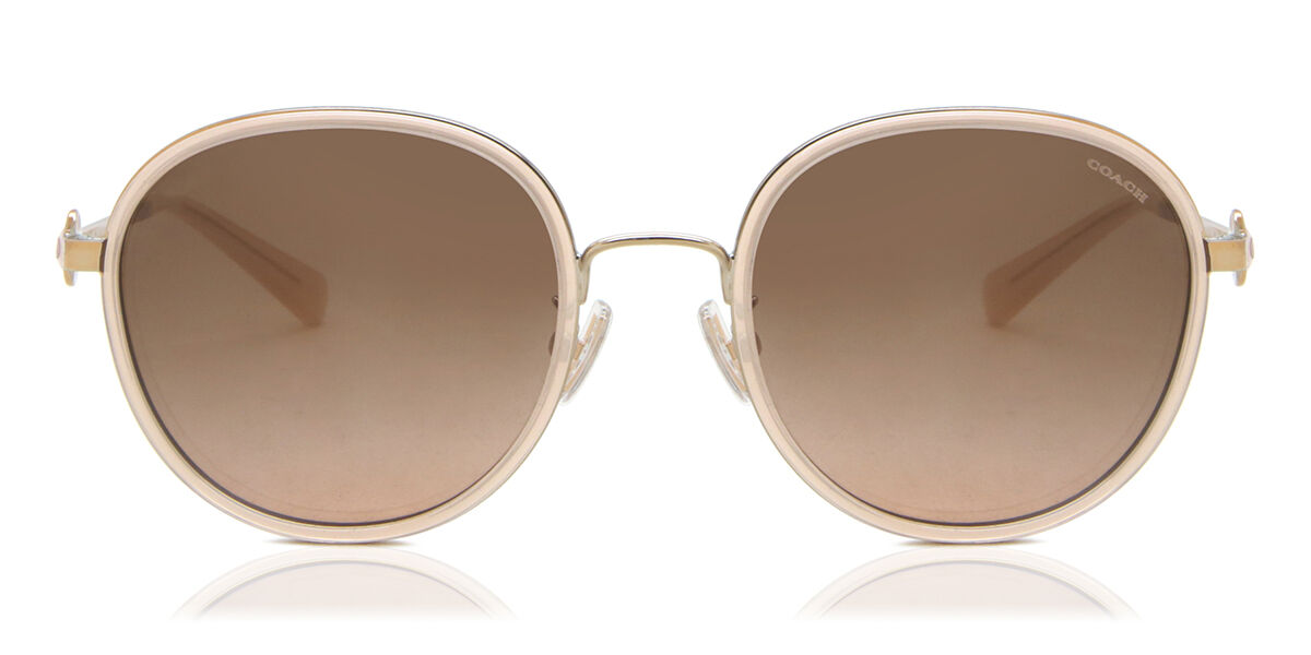 Coach HC7129 C6179 56488G Sunglasses Transparent Grey | VisionDirect ...