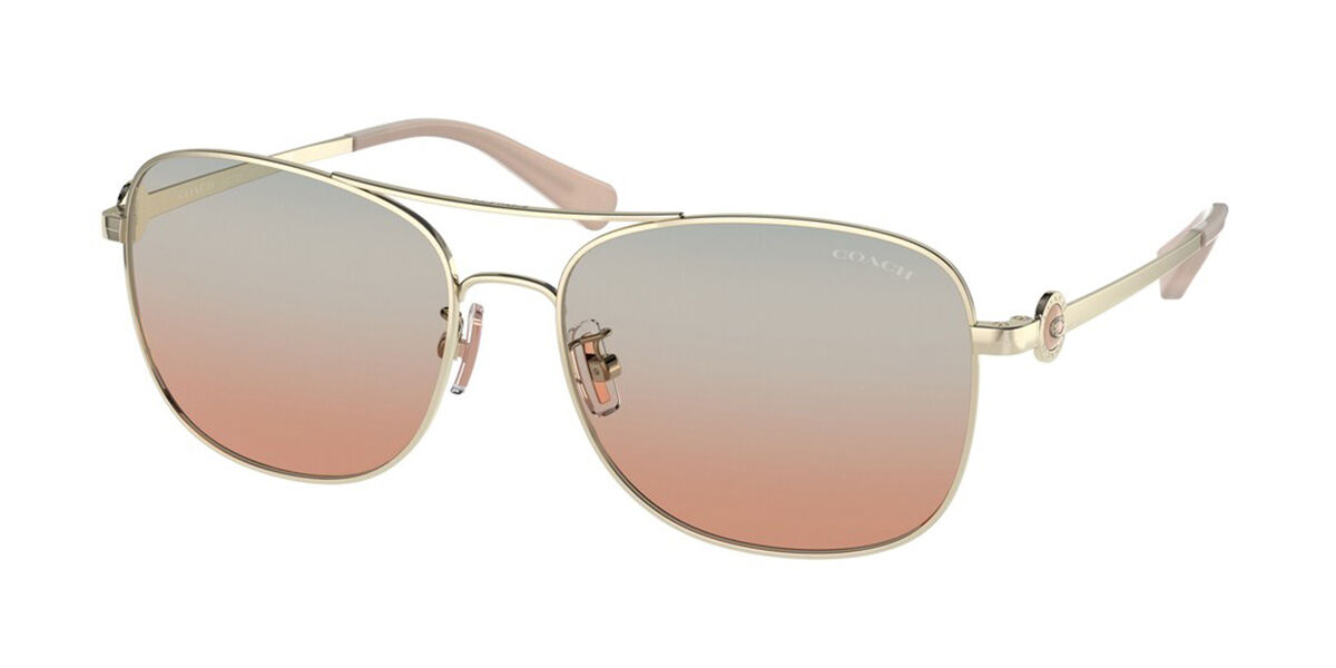 Coach HC7127 C6177 900556 Sunglasses in Shiny Light Gold ...
