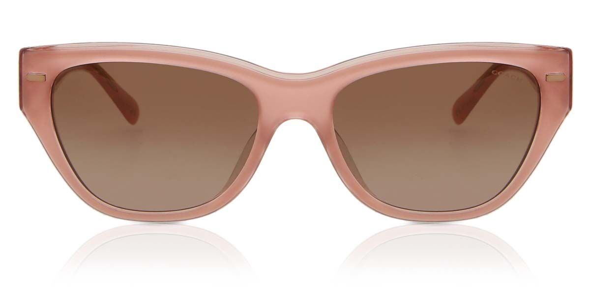 Coach HC8370U CH570 Asian Fit 574313 Sunglasses Frosted Pink ...
