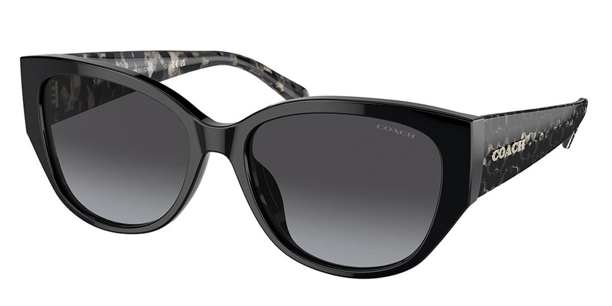Coach HC8362U Asian Fit 50028G Sunglasses Black | VisionDirect Australia