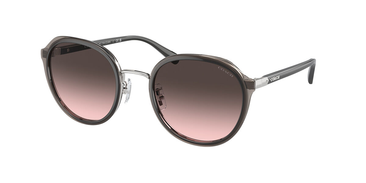 Coach HC7154 CL924 900146 Sunglasses in Transparent Grey/Silver ...