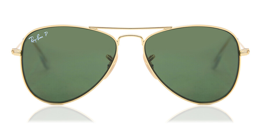 Ray-Ban Kids RJ9506S Junior Aviator Polarized 223/2P Aviator Gold ...