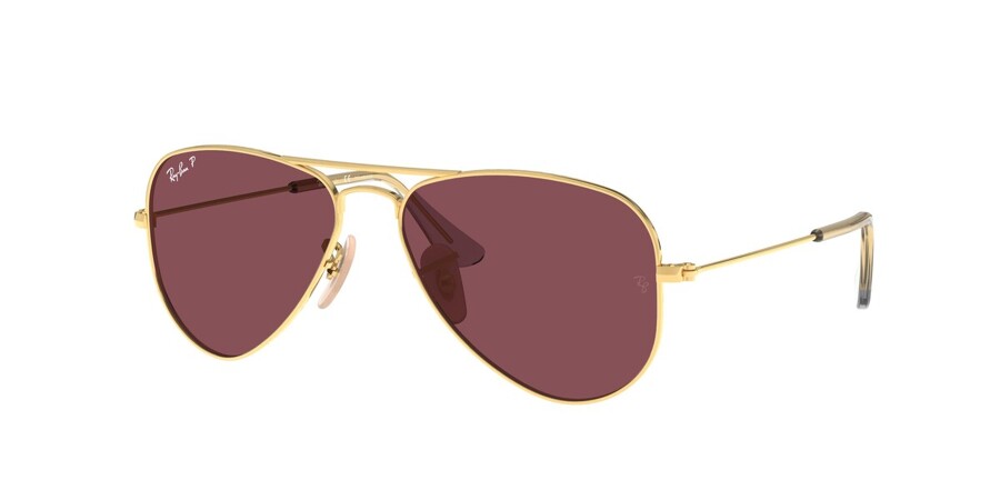 Ray-Ban Kids RJ9506S Junior Aviator Polarized 223/5Q Aviator Gold ...