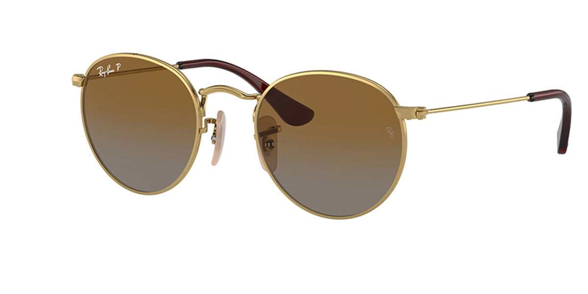 Ray-Ban Kids RJ9547S Junior Aviator Round 223/T5 Sunglasses Gold ...