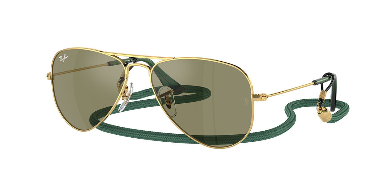 Ray-Ban Kids RJ9506S Junior Aviator 223/6R Sunglasses Gold ...