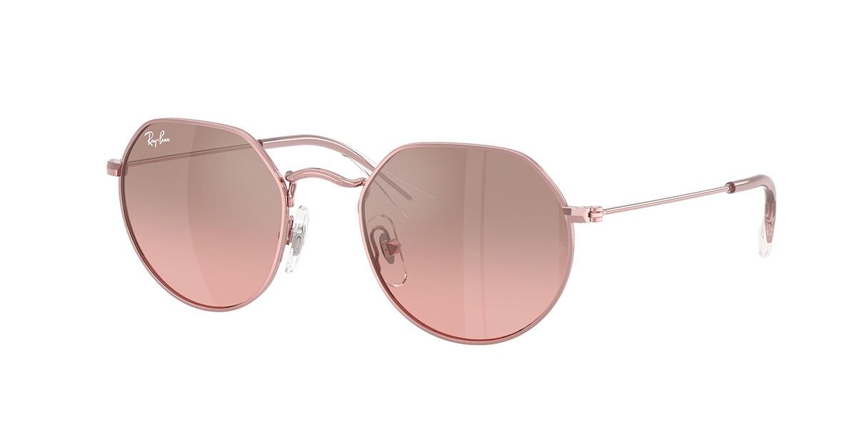Ray-Ban Kids RJ9565S Junior Jack 304/7E Geométrico Rosa claro lentes de ...