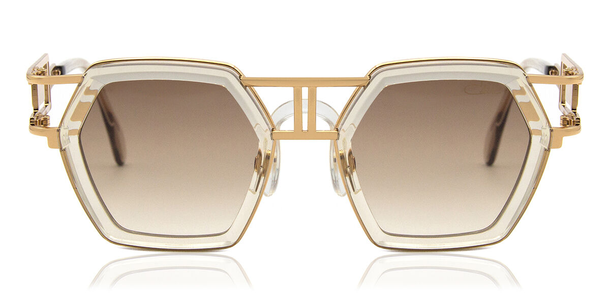 Cazal 677 003 Sunglasses in Transparent Champagne White | SmartBuyGlasses USA