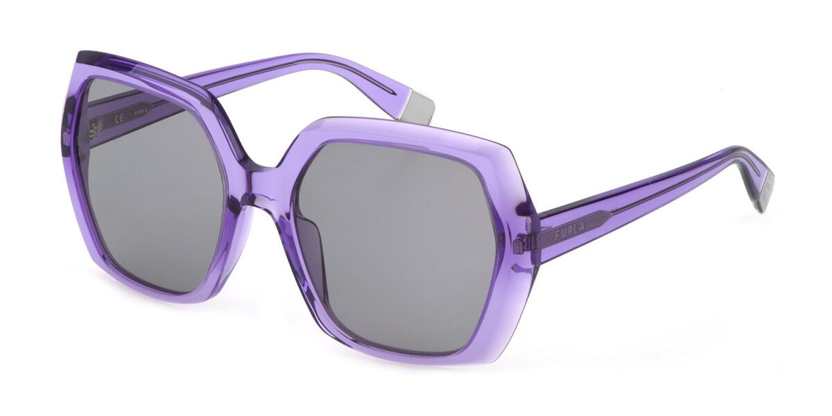 Furla SFU620V 0C52 Sunglasses in Transparent Shiny Violet ...