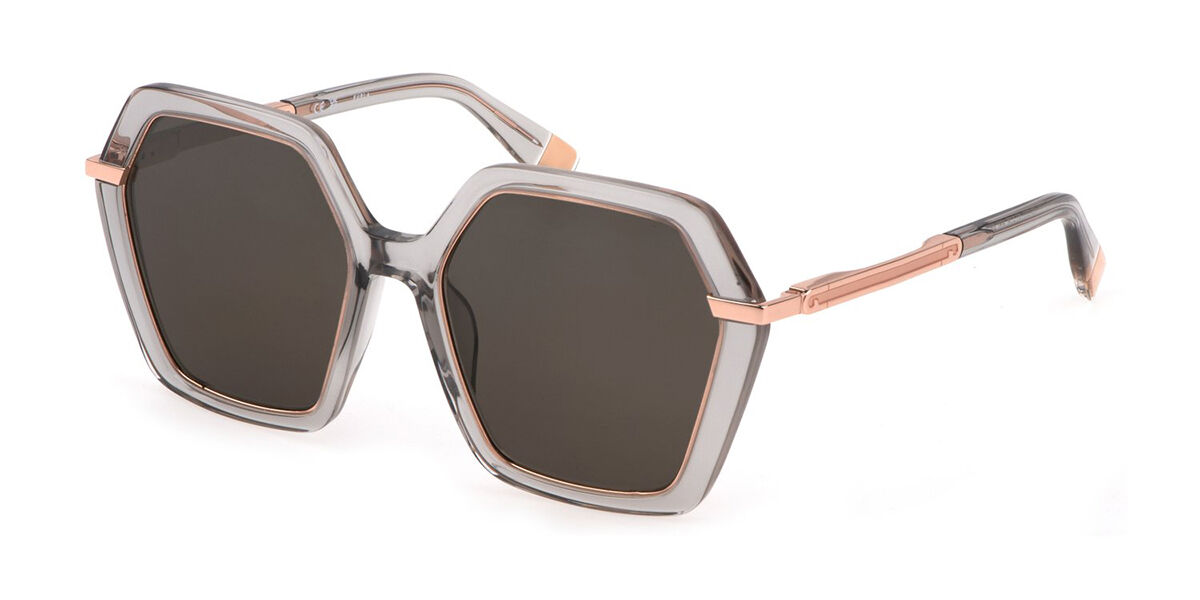 Furla SFU691 3GUG Sunglasses Transparent Grey | VisionDirect Australia