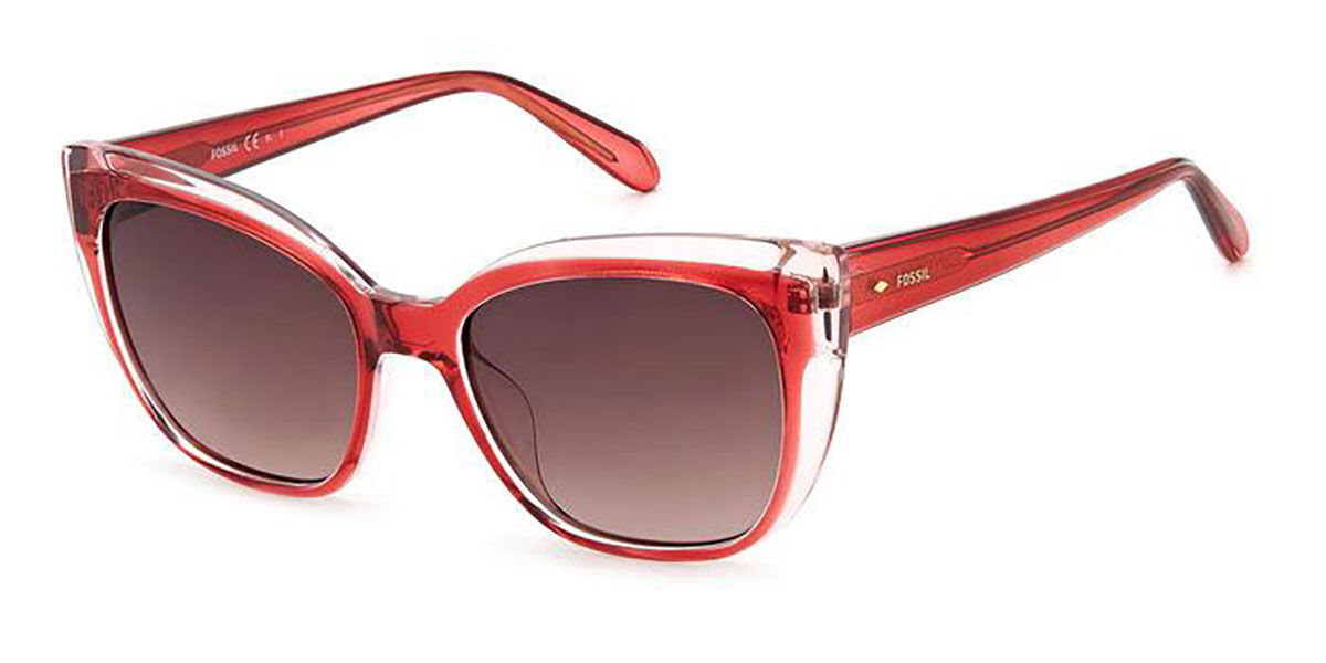 Óculos de Sol Fossil FOS 3131/S JMJ/HA Transparent Red | OculosWorld Brasil