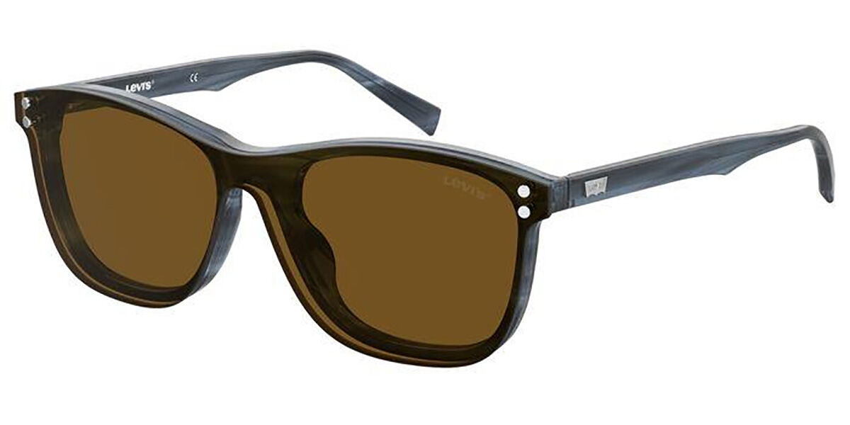 Levi's LV 5013/CS With Clip-On 38I/70 Eyeglasses in Blue Horn ...