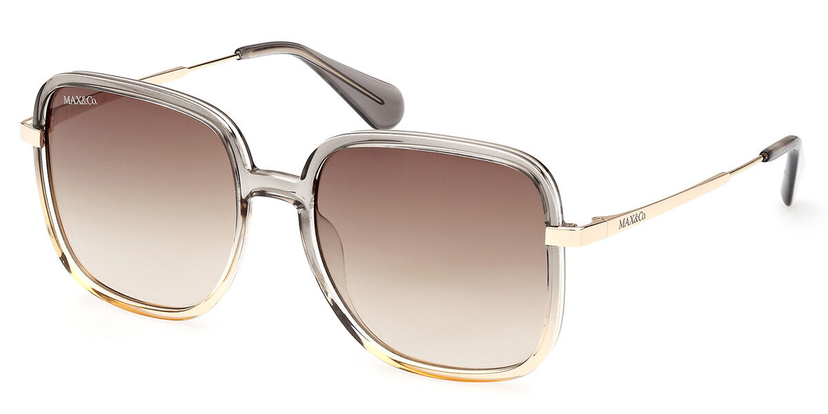 Max & Co. MO0083 20F Sunglasses in Transparent Grey | SmartBuyGlasses USA