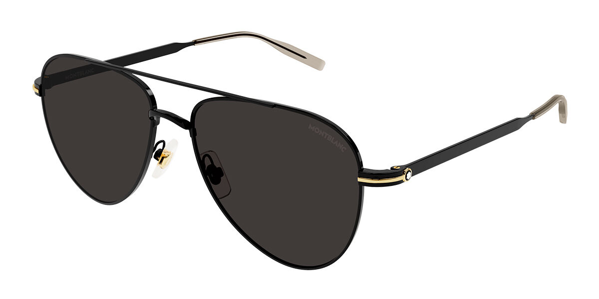 Mont Blanc MB0235S 004 Sunglasses in Black | SmartBuyGlasses USA