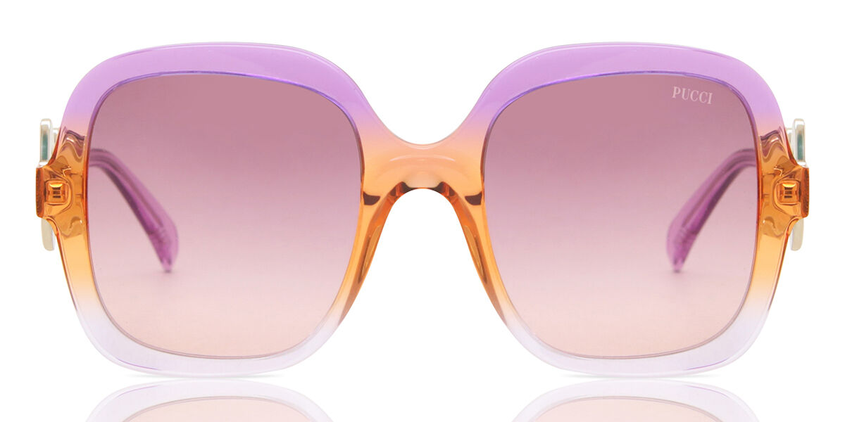 Emilio Pucci EP0173 83Z Sunglasses Transparent Violet Pink ...