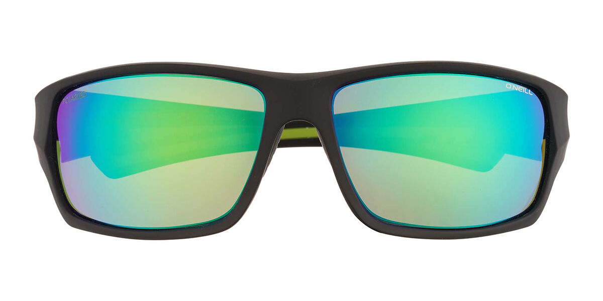 O'Neill ONS 9061 2.0 Polarized 127P Wraparound Black/Green Sunglasses ...