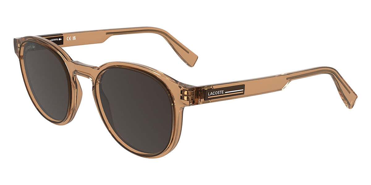 Lacoste L6055S N 204 Oval Transparent Brick Brown Sunglasses ...