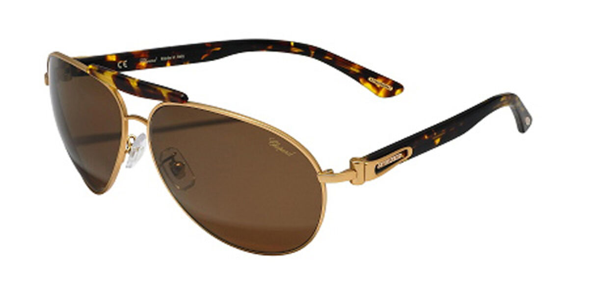 Chopard SCHA55 Polarized 648P Sunglasses Gold | VisionDirect Australia