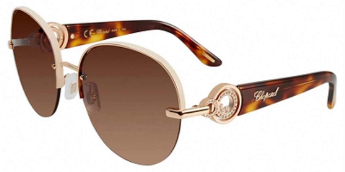 Chopard SCHB67S 08MZ Sunglasses in Gold | SmartBuyGlasses USA