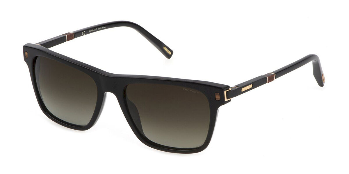 Chopard SCH312 Polarized 700P Sunglasses in Shiny Black ...