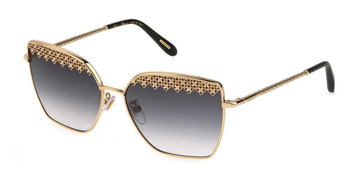 Chopard SCHF76S 594G Sunglasses Shiny Light Gold | VisionDirect Australia