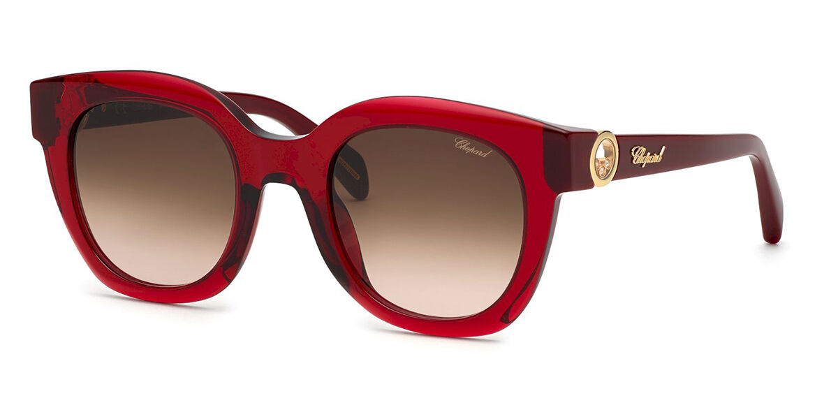 Chopard SCH335S 0954 Sunglasses Transparent Bordeaux Red | VisionDirect ...