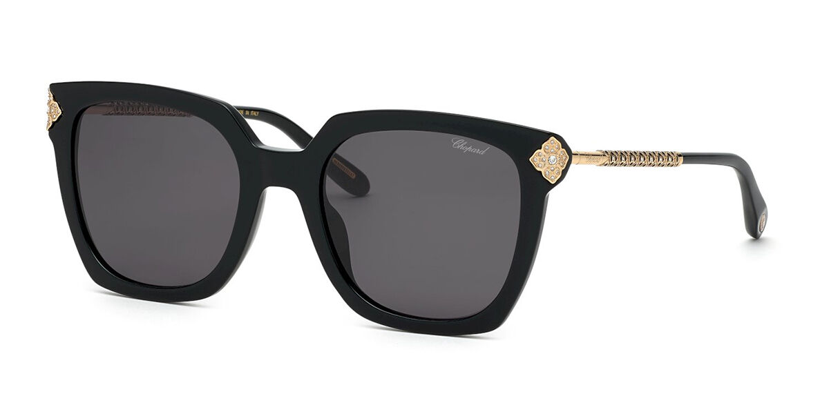 Chopard SCH336S 0700 Sunglasses Shiny Black | VisionDirect Australia
