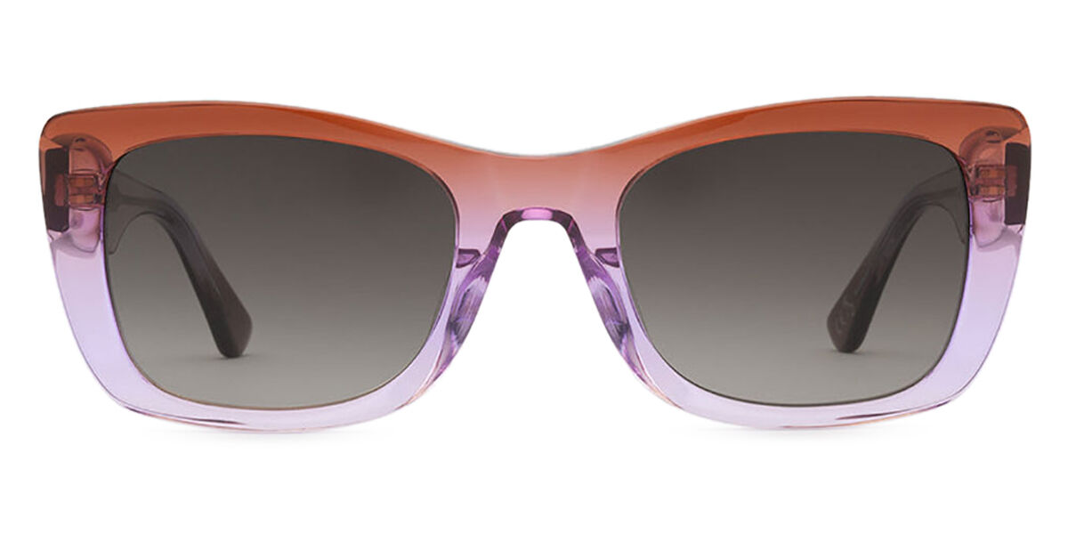 Portofino óculos de sol Transparent Lupin Brown/Purple | OculosWorld BR