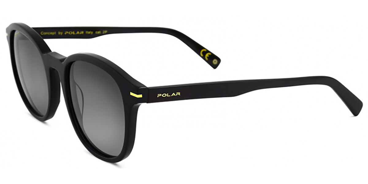 Polar PL Gold 107 Polarized 77/F Sunglasses Black | VisionDirect Australia