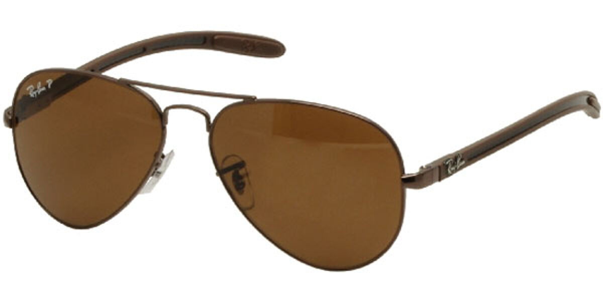 Ray-Ban Tech RB8307 Aviator Carbon Fibre Polarized 014/N6 Sunglasses ...