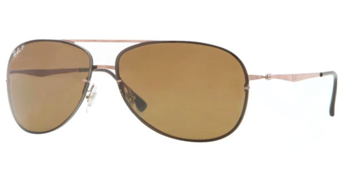Ray-Ban Tech RB8052 Light Ray Polarized 158/83 Sunglasses Brown ...